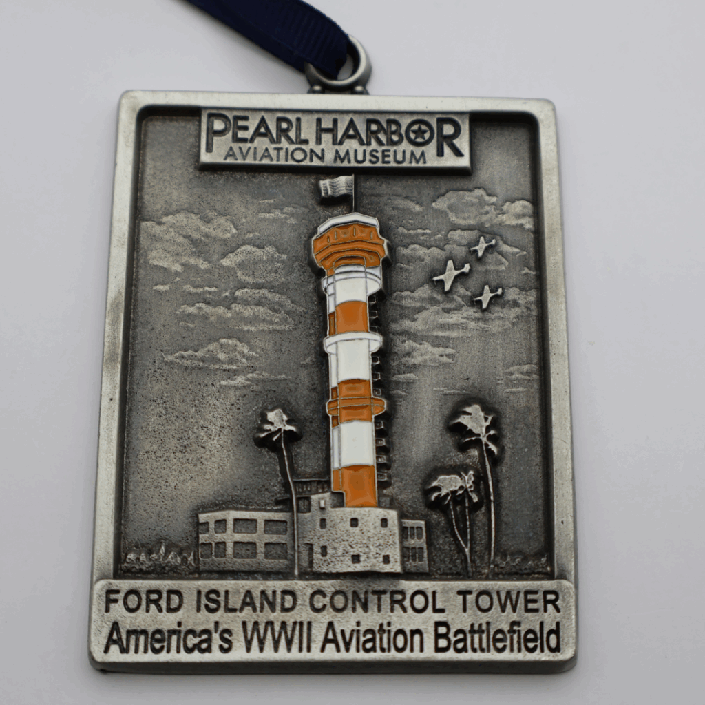 IP: Tower PHAM Pewter Ornament - Pearl Harbor Aviation Museum